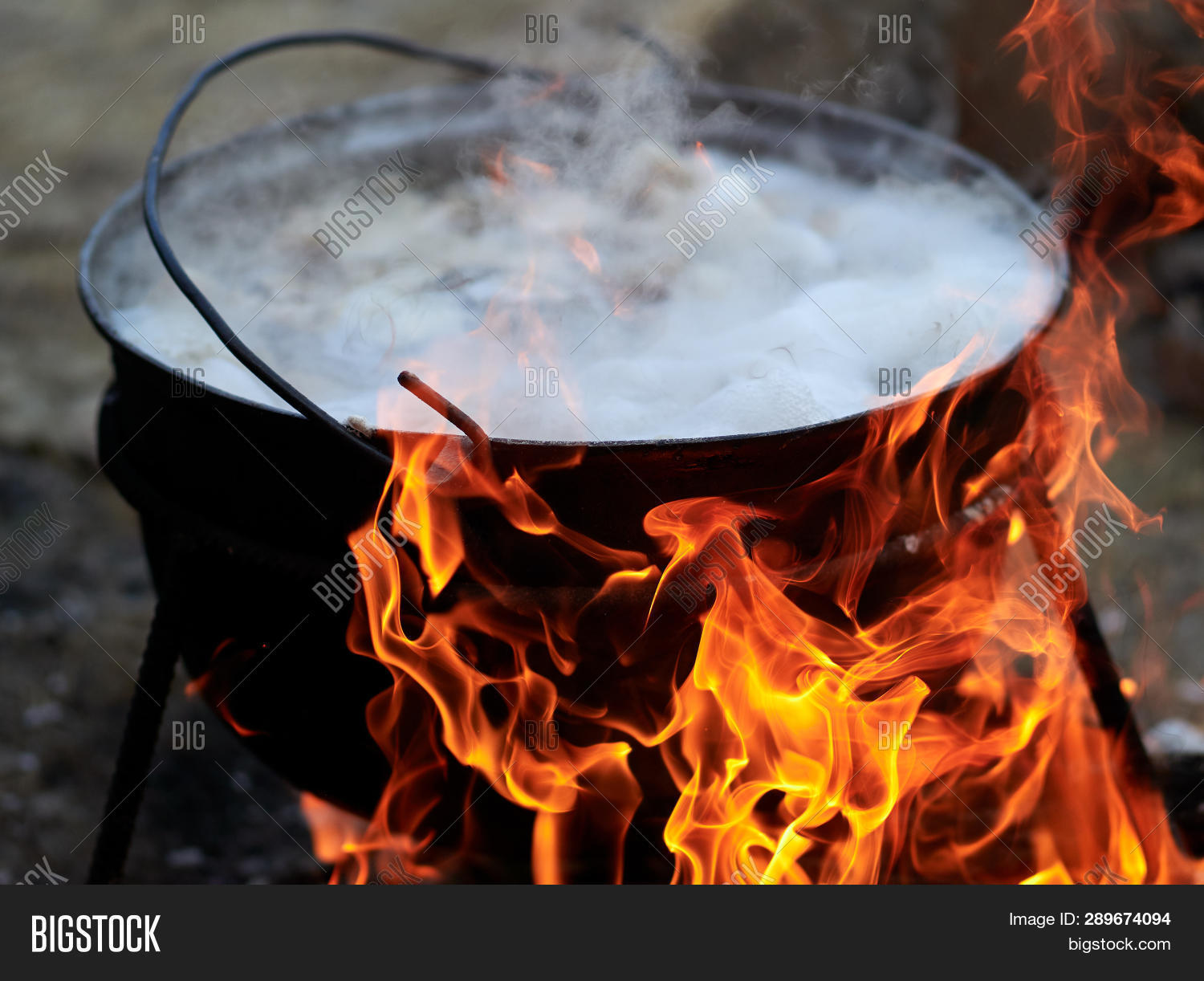 Preparing Food On Camp Image & Photo (Free Trial) | Bigstock