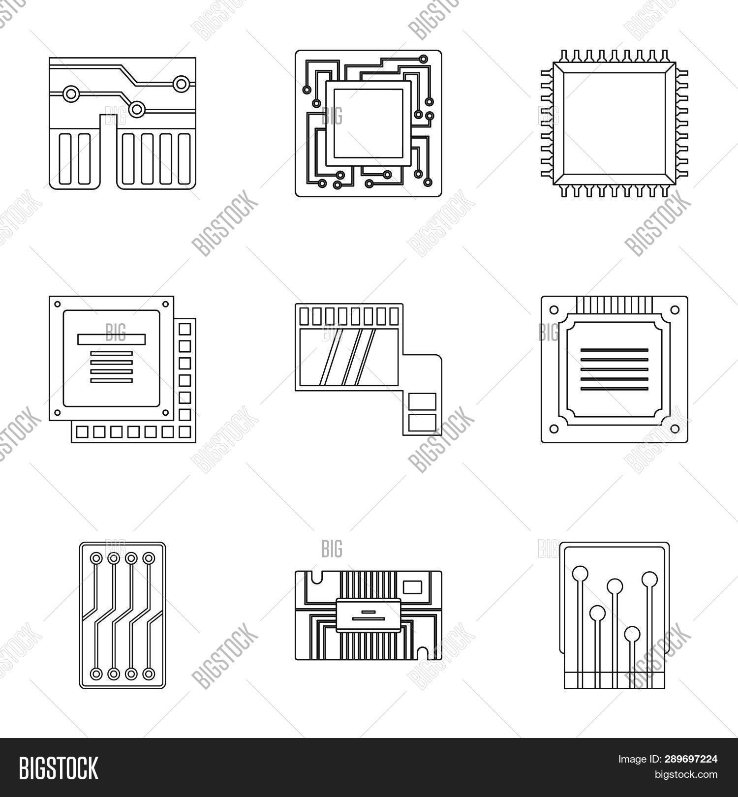 Hardware Icons Set. Image & Photo (Free Trial) | Bigstock