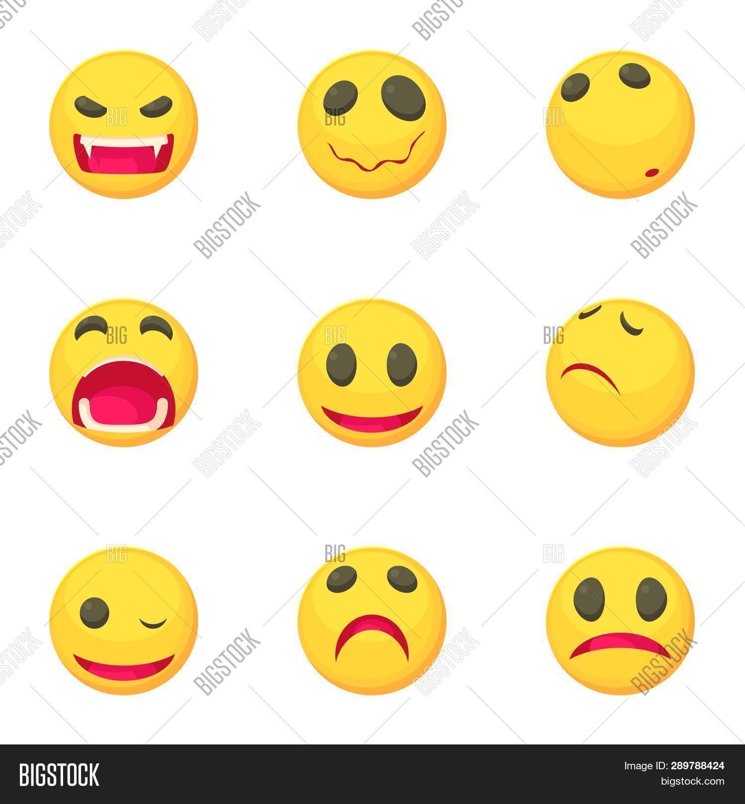 Funny Emoji Icons Set Image & Photo (Free Trial) | Bigstock