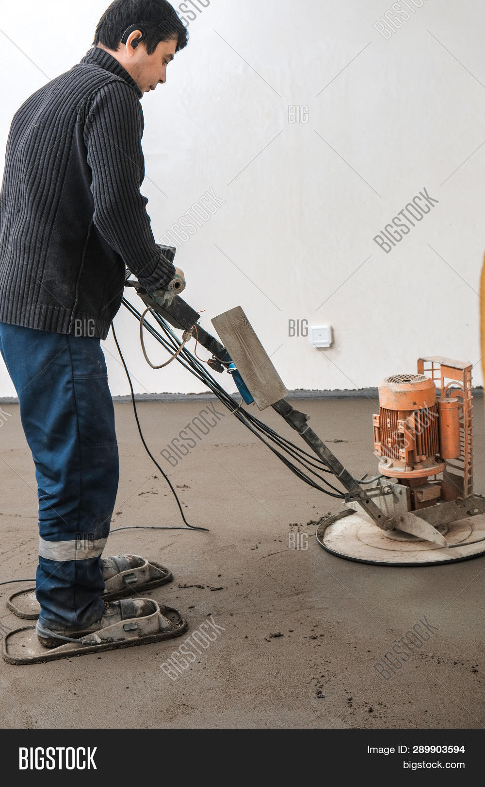 Workers Grind Concrete Image & Photo (Free Trial) | Bigstock
