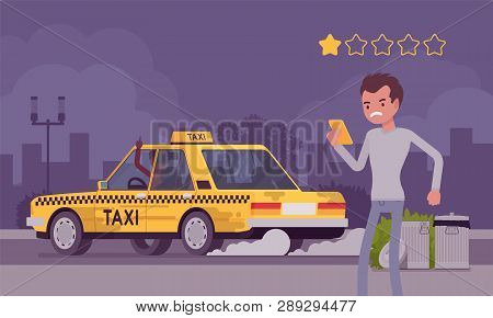 Bad Car Rude Driver Vector & Photo (Free Trial) | Bigstock