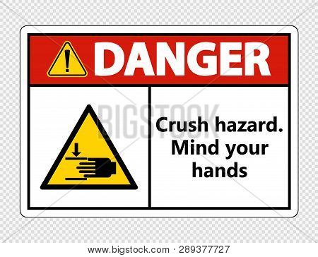Danger Crush Hazard. Vector & Photo (Free Trial) | Bigstock