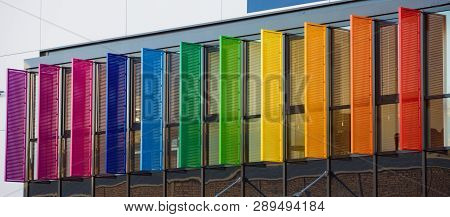 Colorful Louvers Image & Photo (Free Trial) | Bigstock
