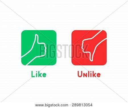 Like Unlike Red Green Vector & Photo (Free Trial) | Bigstock