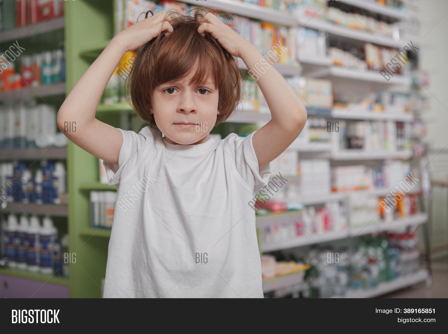 Little Boy Scratching Image & Photo (Free Trial) | Bigstock