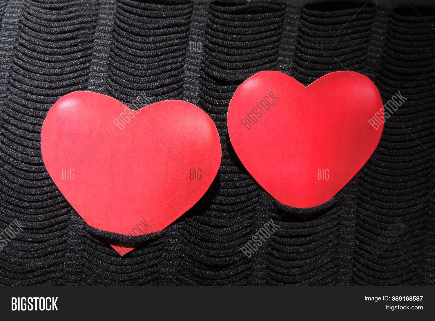 Two Red Hearts On Image & Photo (Free Trial) | Bigstock