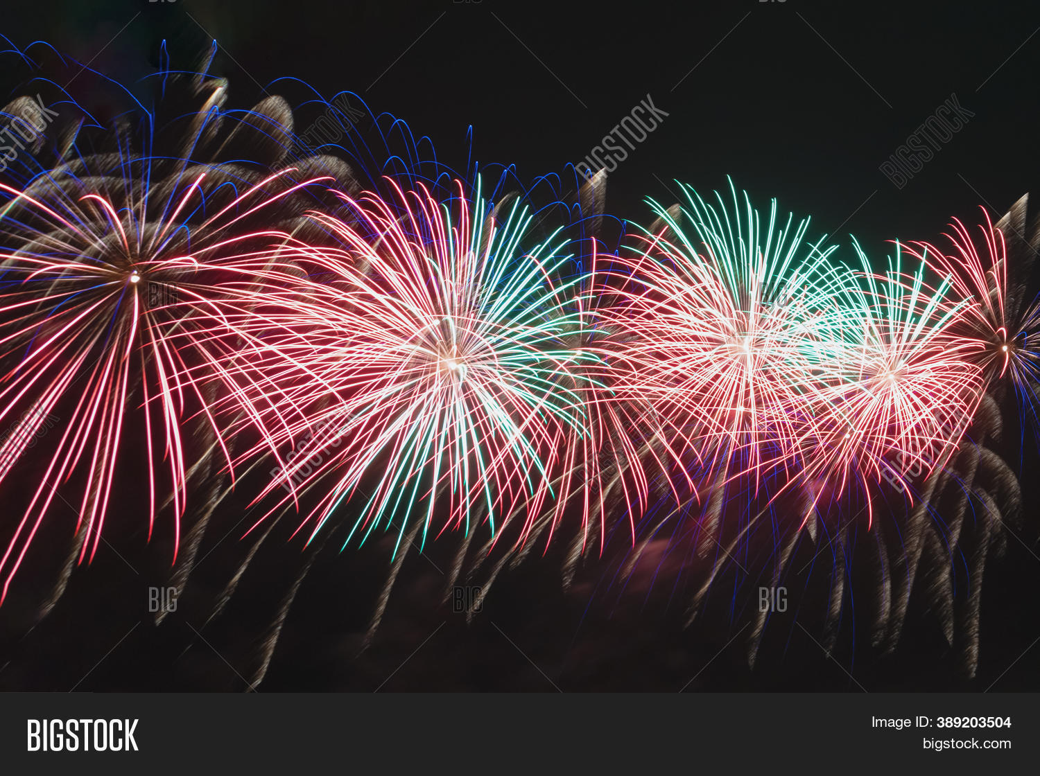 Colored Fireworks Image & Photo (Free Trial) | Bigstock