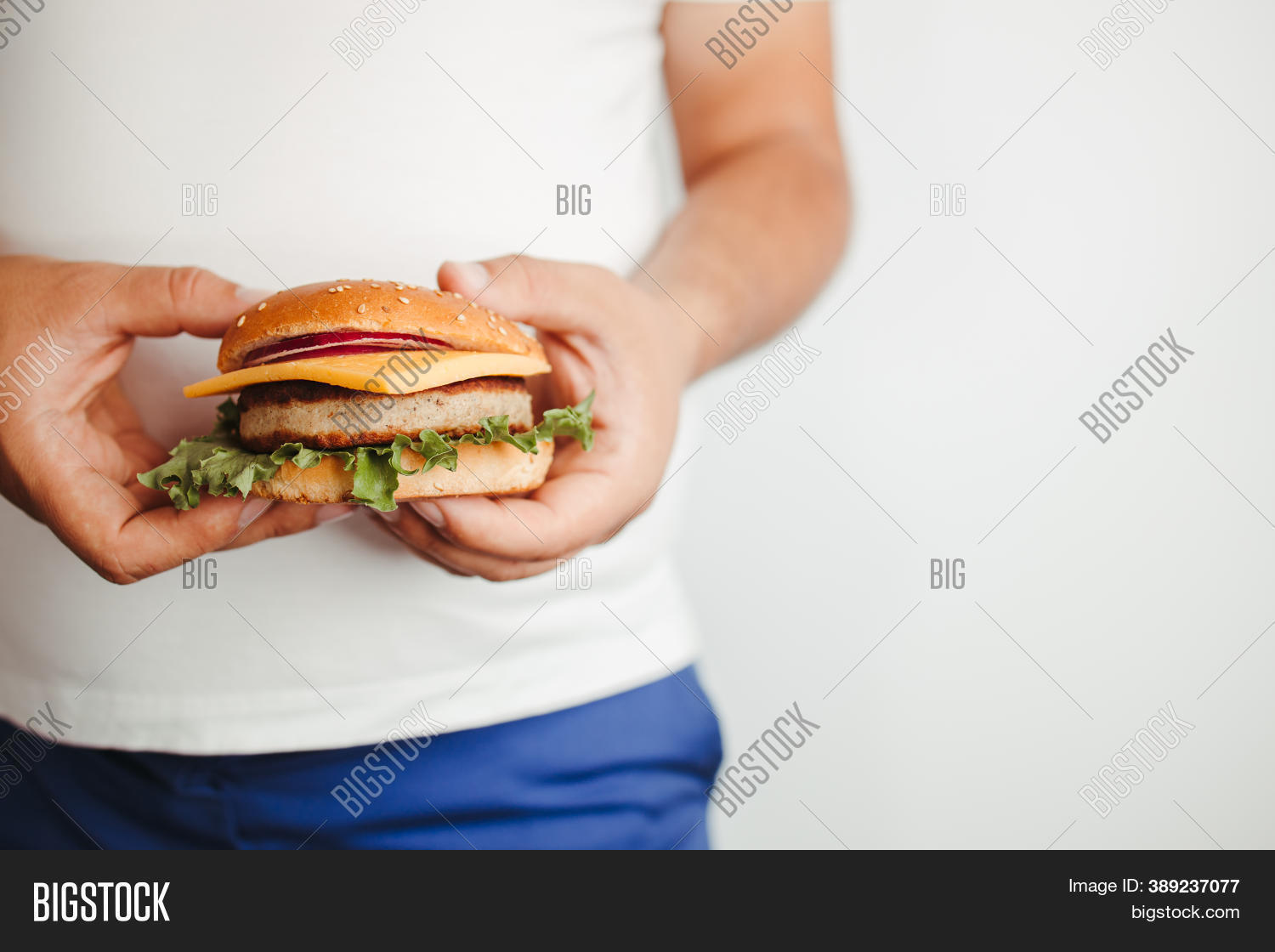 Glutton Man Eating Image & Photo (Free Trial) | Bigstock