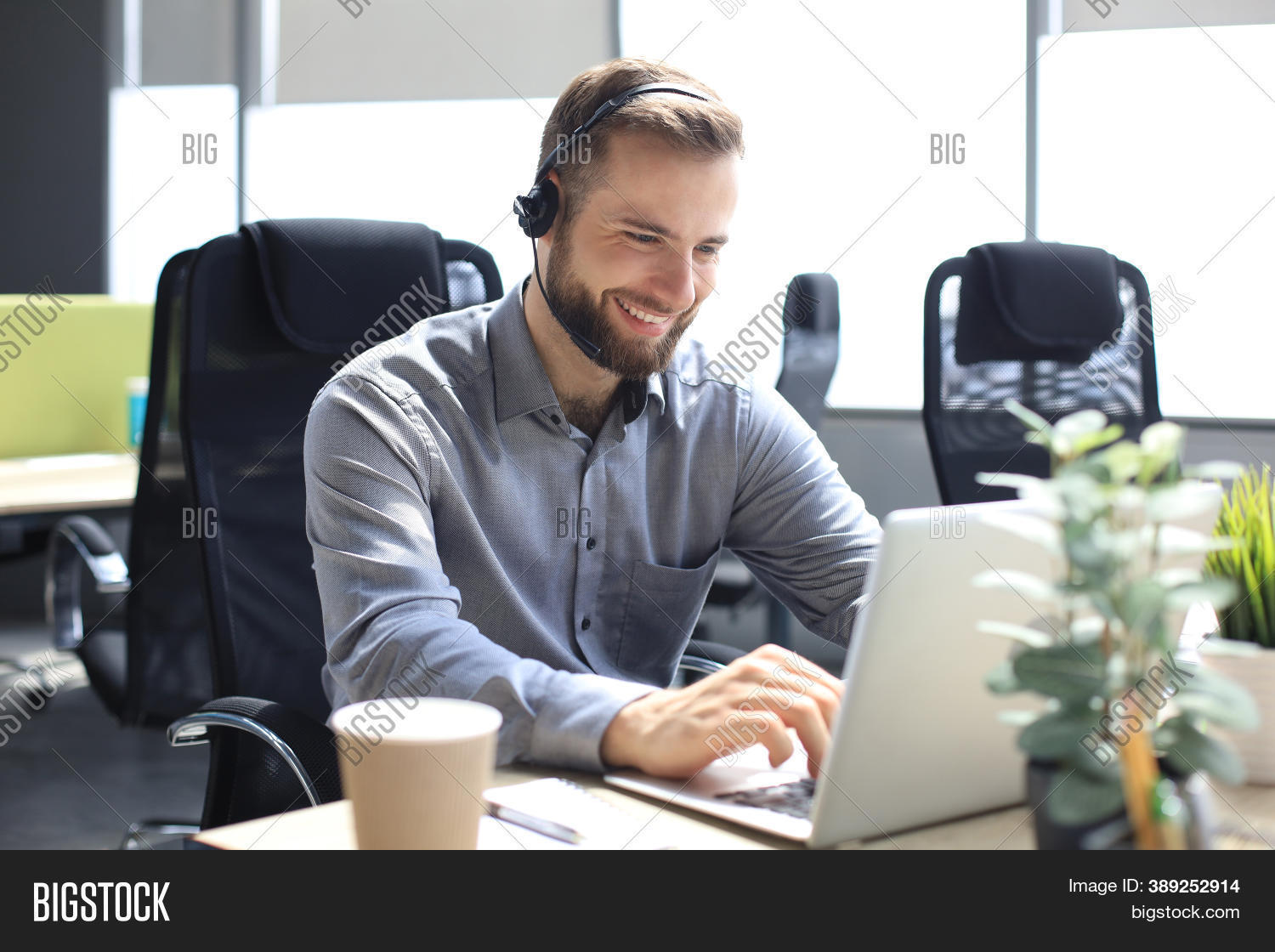 Smiling Male Call- Image & Photo (Free Trial) | Bigstock