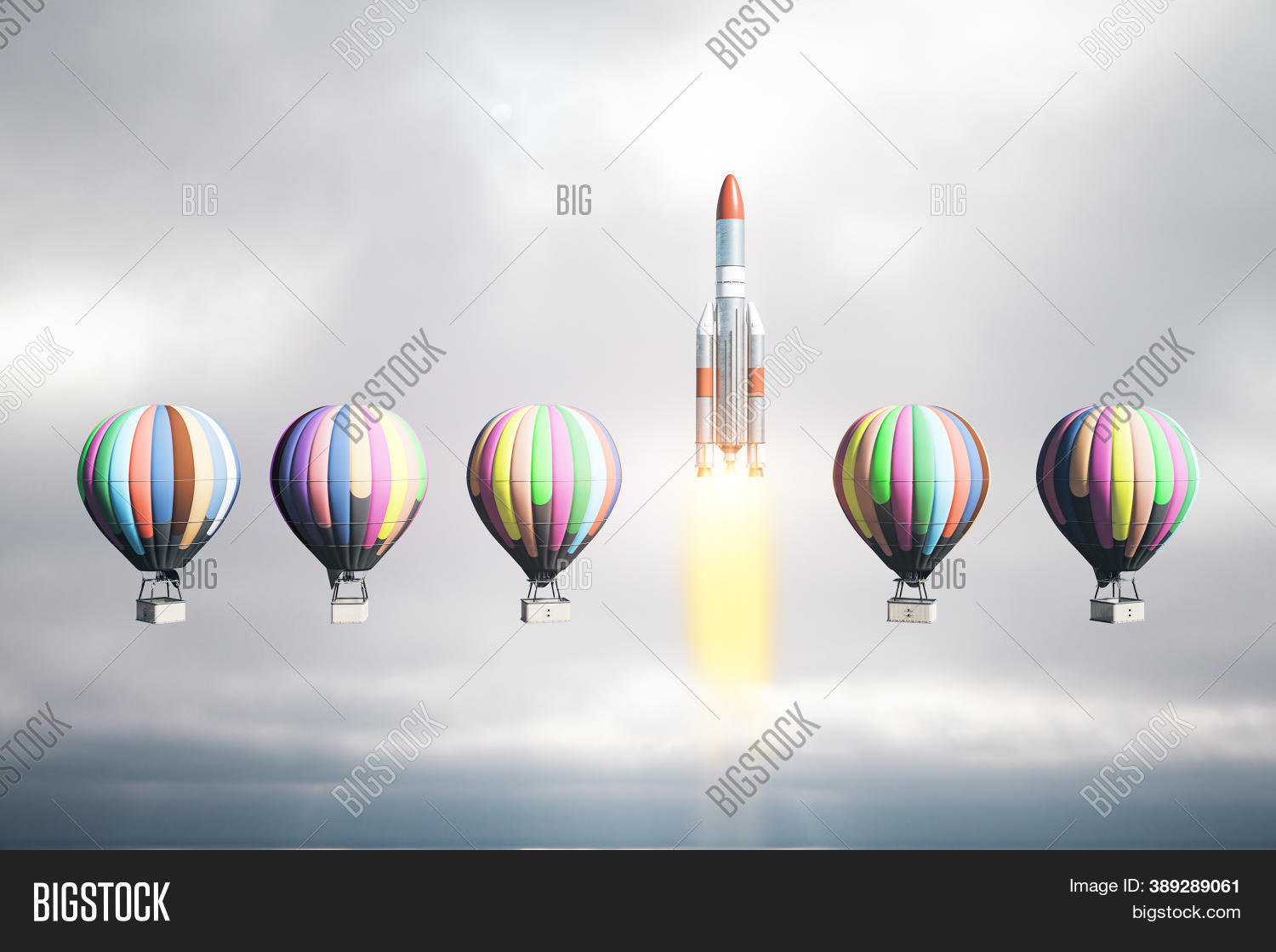 Flying Air Balloons Image & Photo (Free Trial) | Bigstock