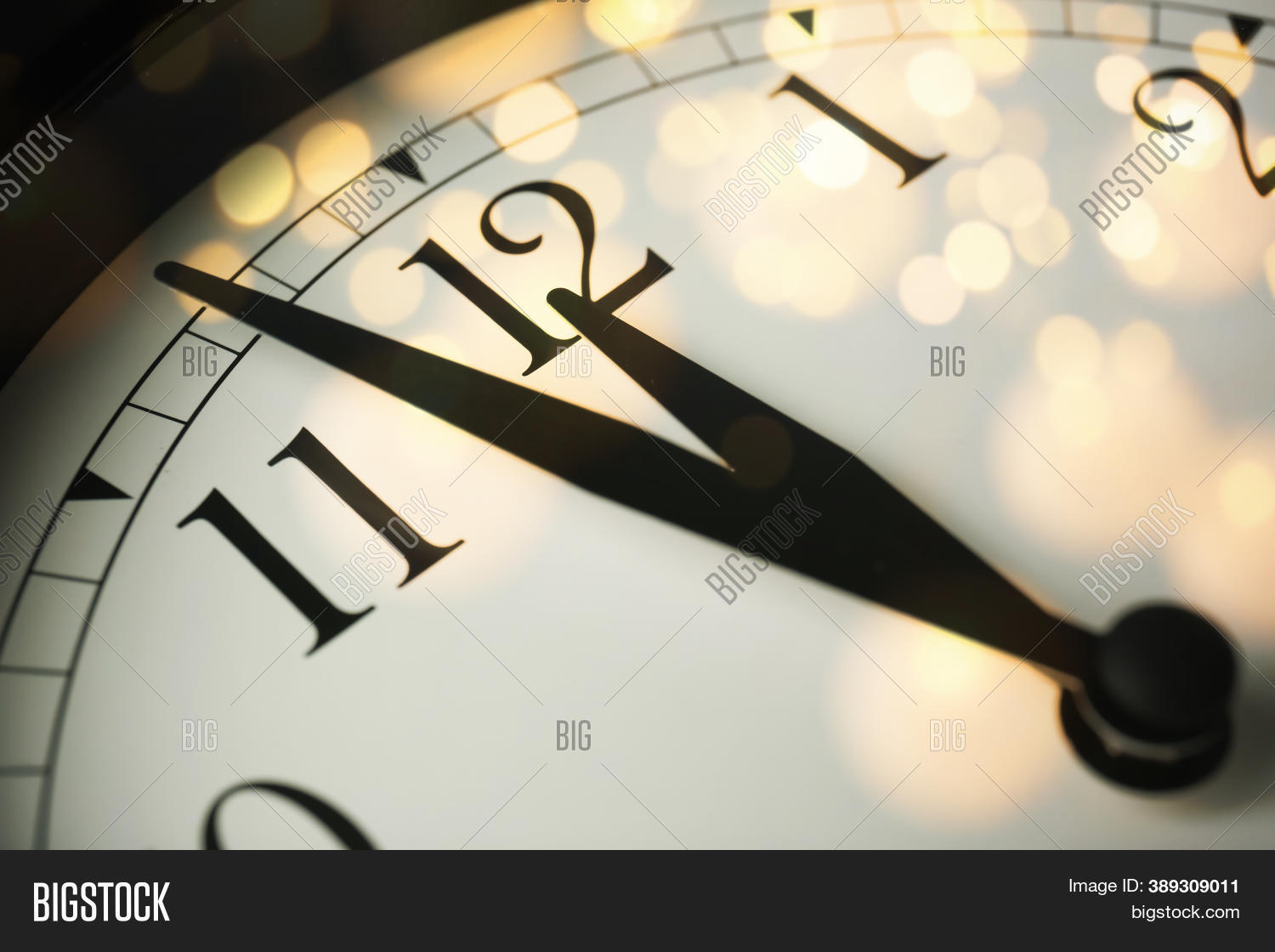 Clock Showing Five Image & Photo (Free Trial) | Bigstock