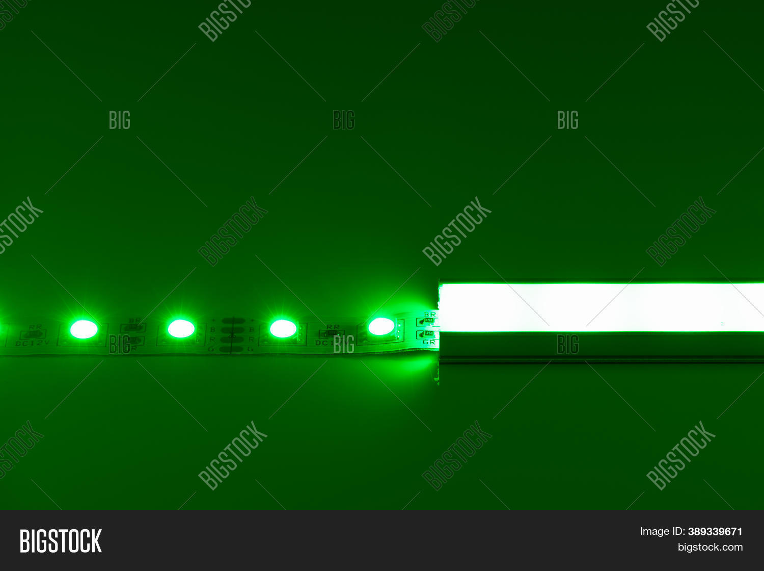 Led Strip Green Light Image & Photo (Free Trial) | Bigstock