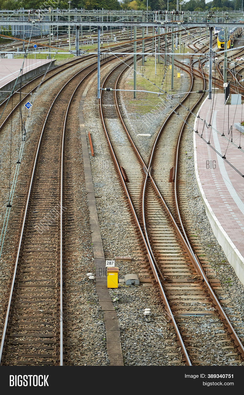 Railway Tracks Leading Image & Photo (Free Trial) | Bigstock