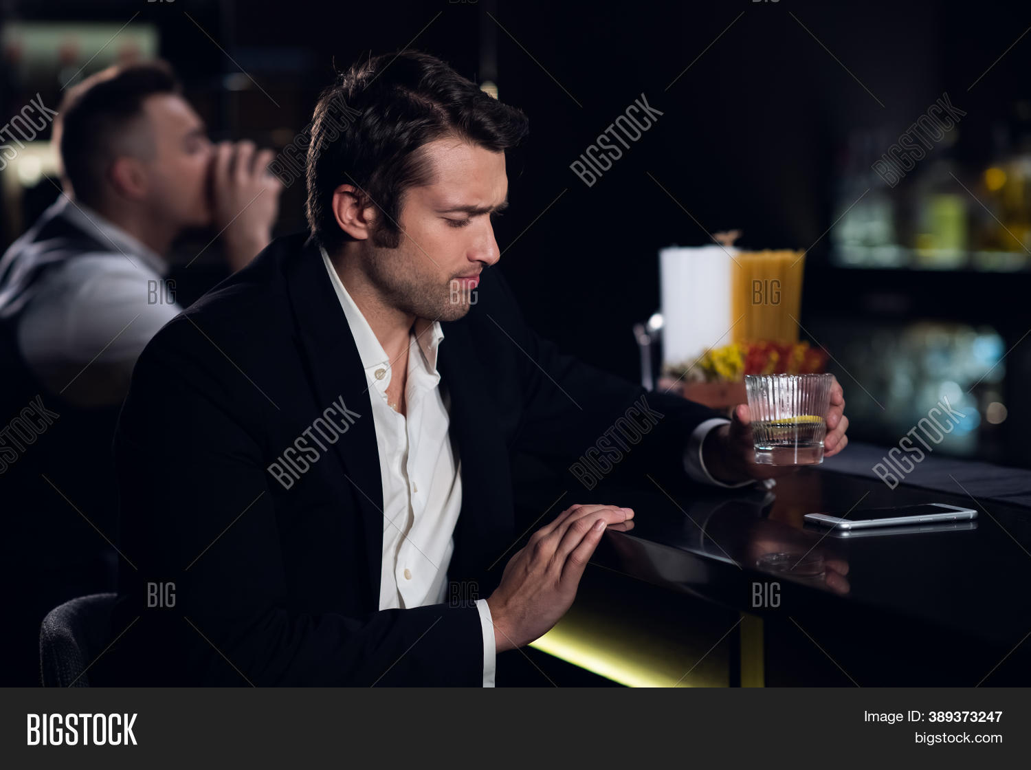 Young Man Drank Bar, Image & Photo (Free Trial) | Bigstock