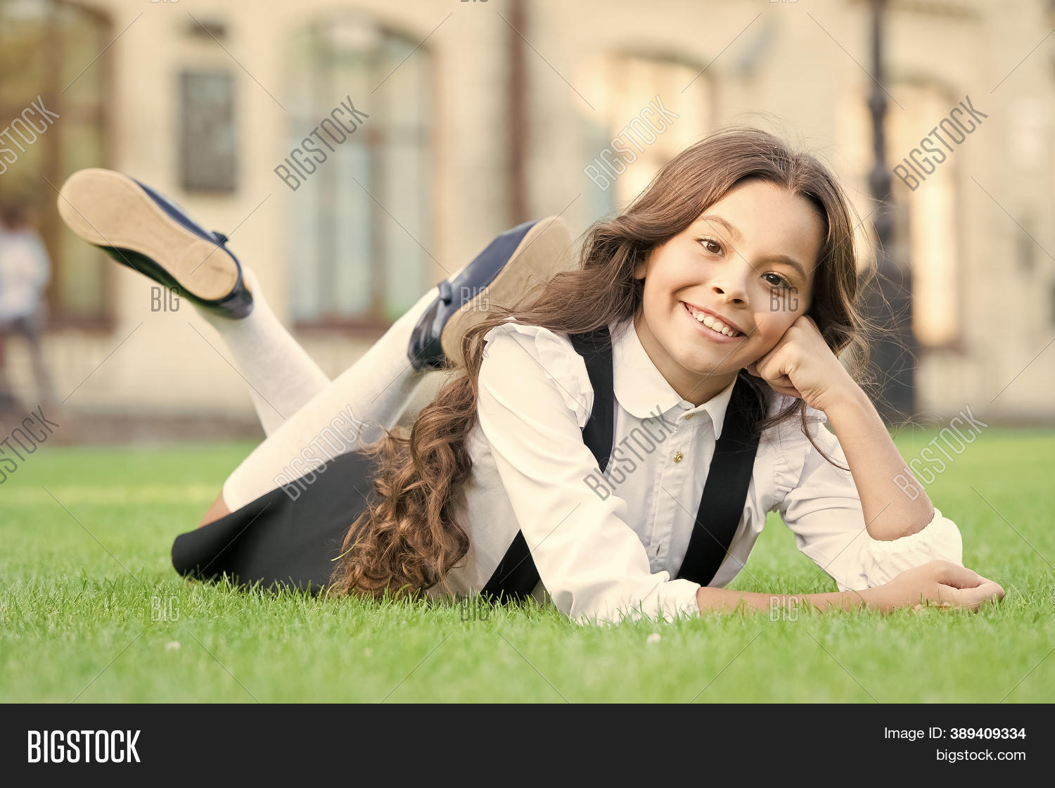 Cheerful Schoolgirl. Image & Photo (Free Trial) | Bigstock