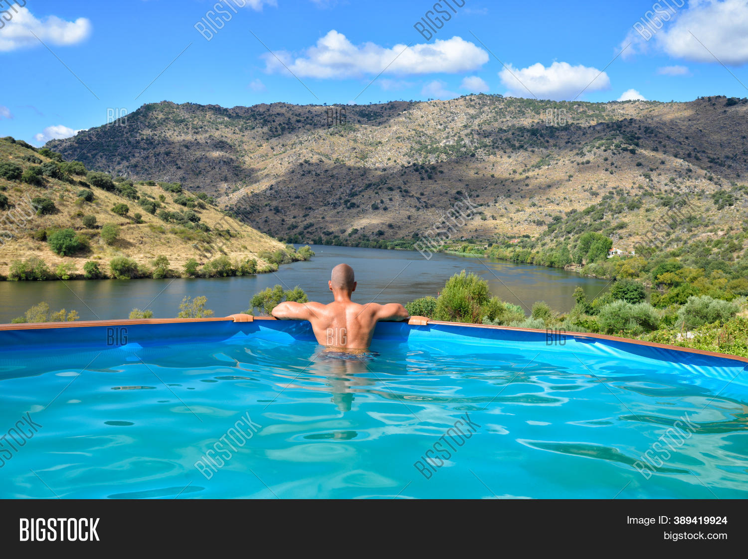 Man Relaxing Swimming Image & Photo (Free Trial) | Bigstock