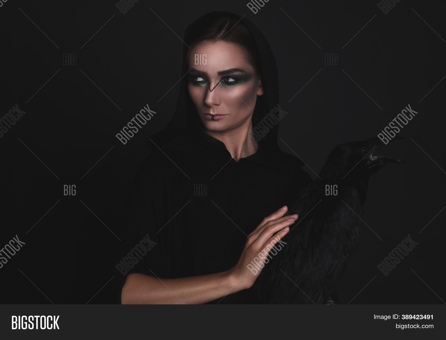 Mysterious Witch Raven Image & Photo (Free Trial) | Bigstock