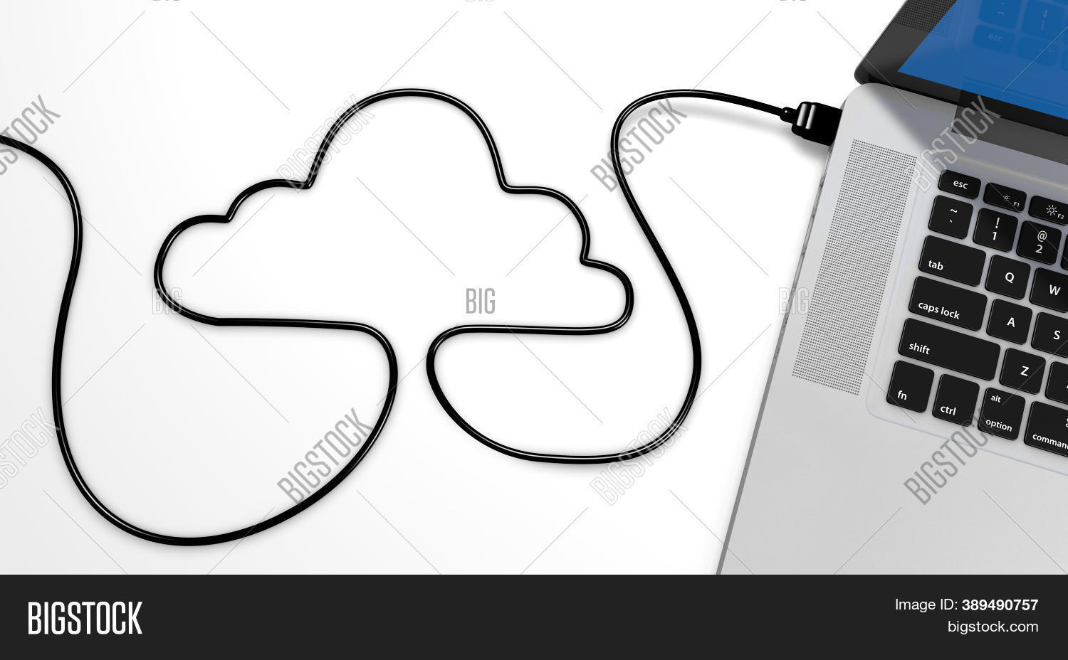Usb Cable Plugged Into Image & Photo (Free Trial) | Bigstock