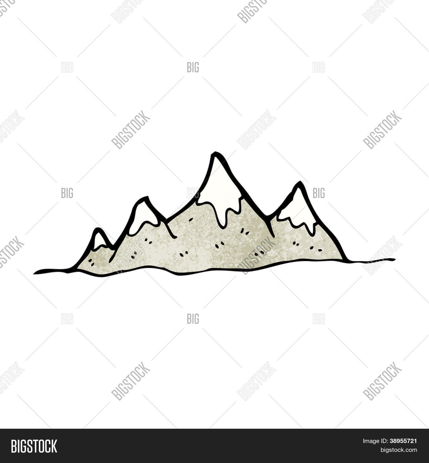 Cartoon Mountains Vector & Photo (Free Trial) | Bigstock