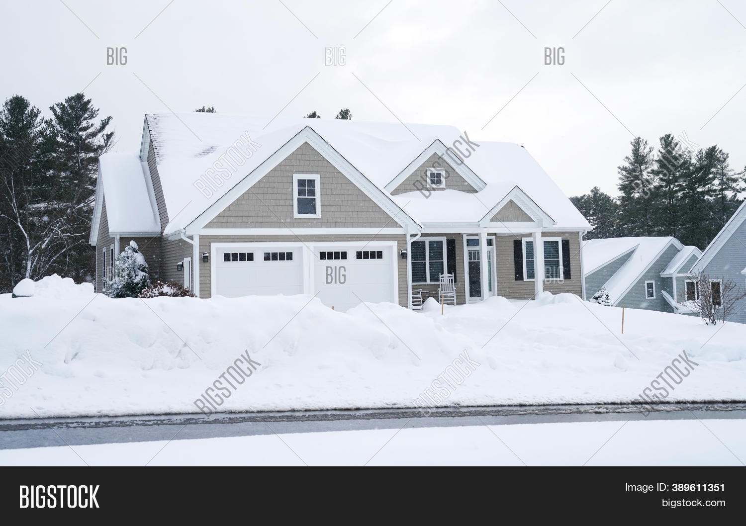 Winter House Snow Image & Photo (Free Trial) | Bigstock