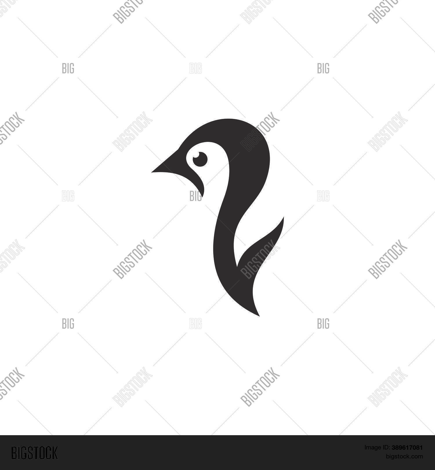 Penguin Logo Design Vector & Photo (Free Trial) | Bigstock