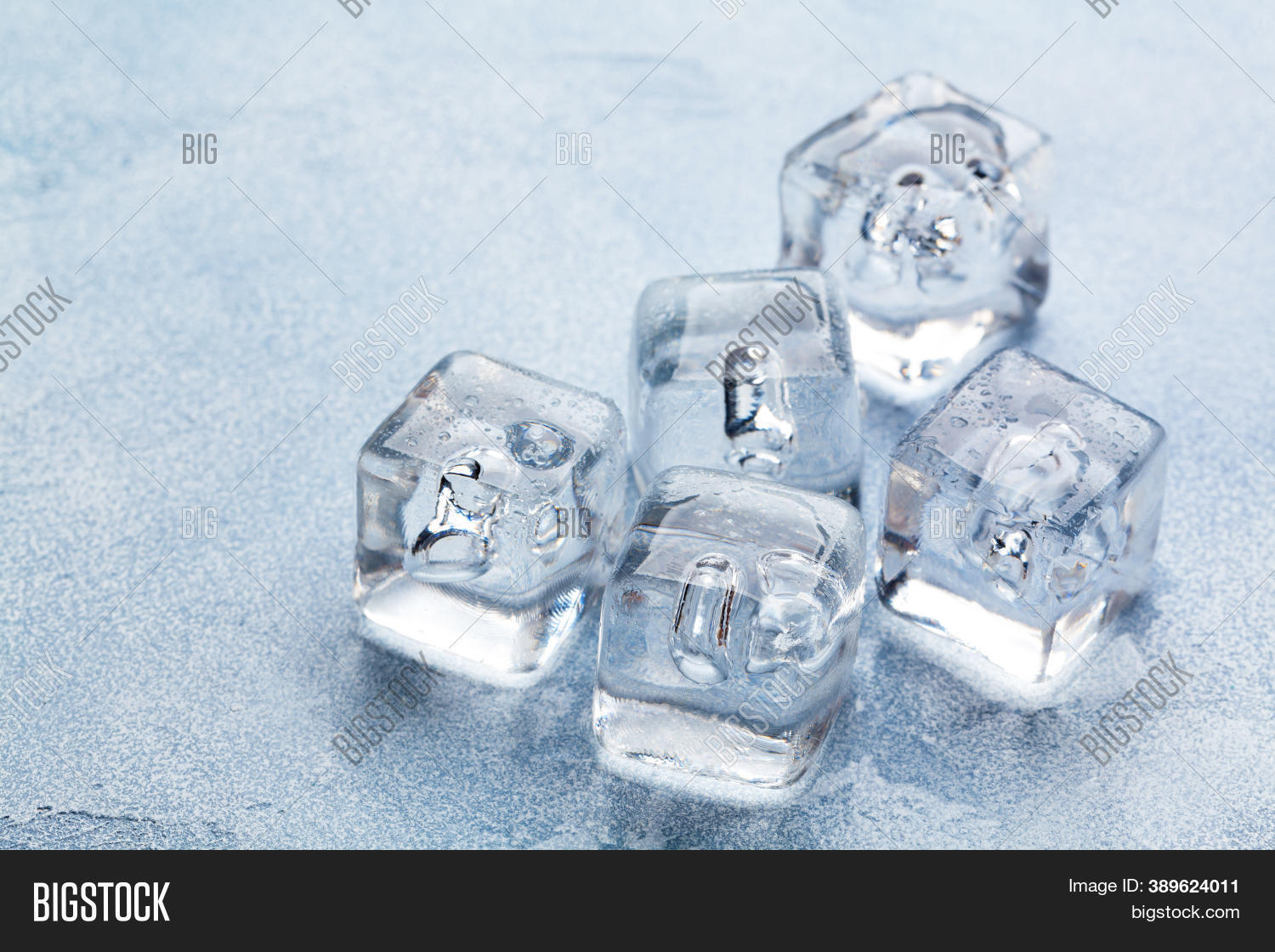 Ice Cubes Water Drops Image & Photo (Free Trial) | Bigstock