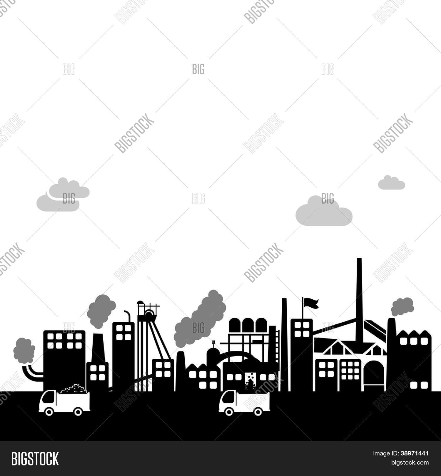 Coal Factory - Vector & Photo (Free Trial) | Bigstock