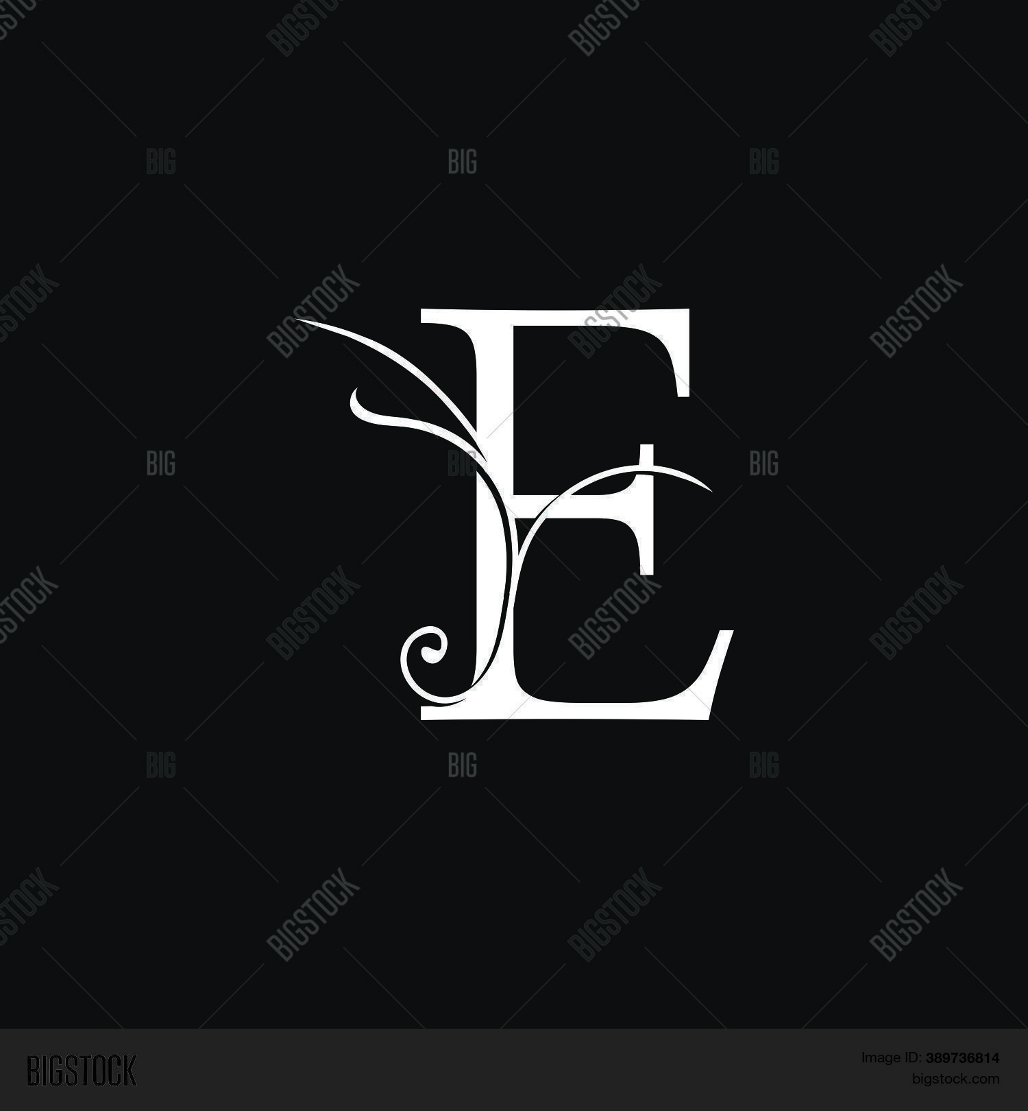 Minimalist Initial E Vector & Photo (Free Trial) | Bigstock