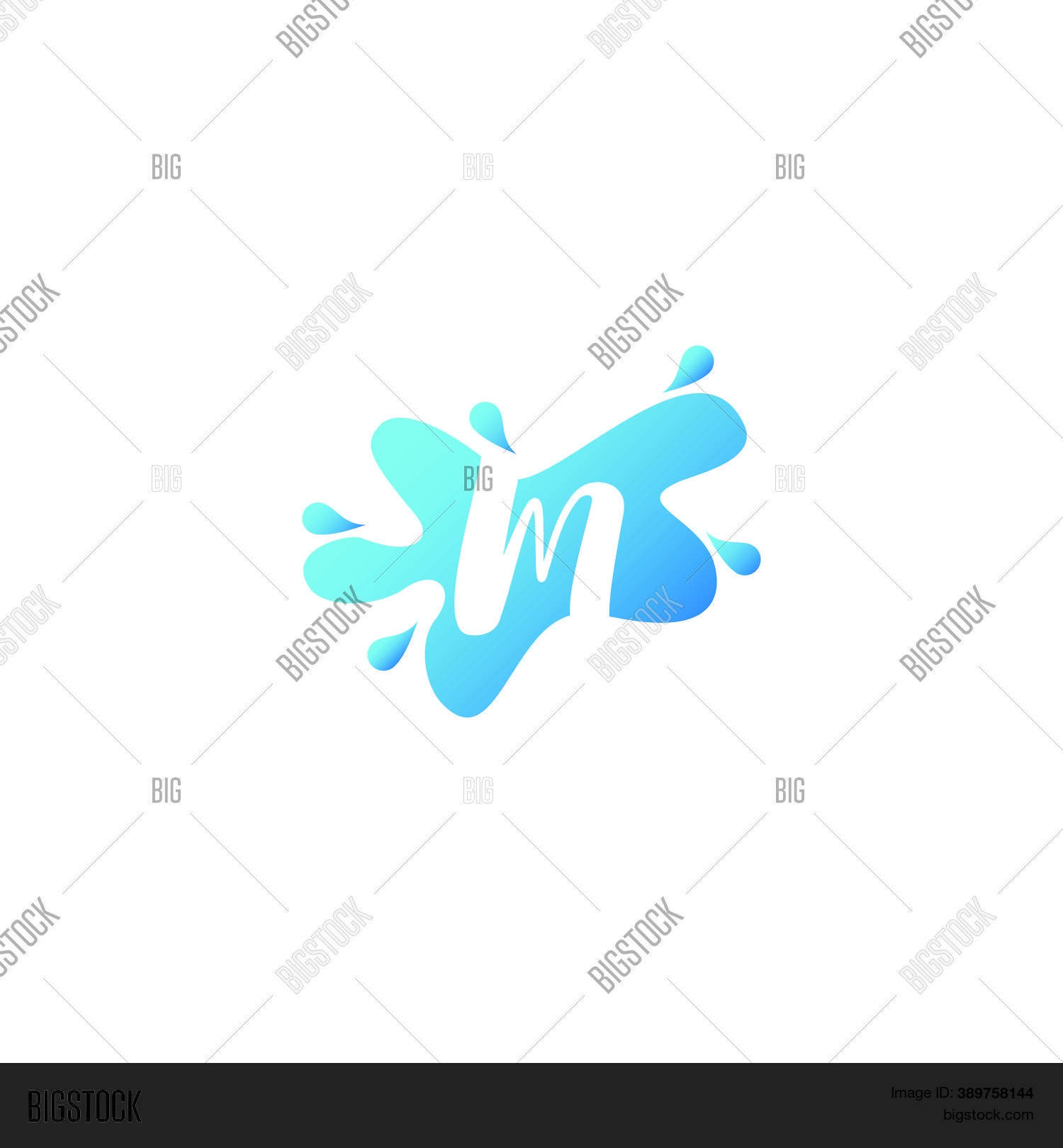 Negative Space M Vector & Photo (Free Trial) | Bigstock