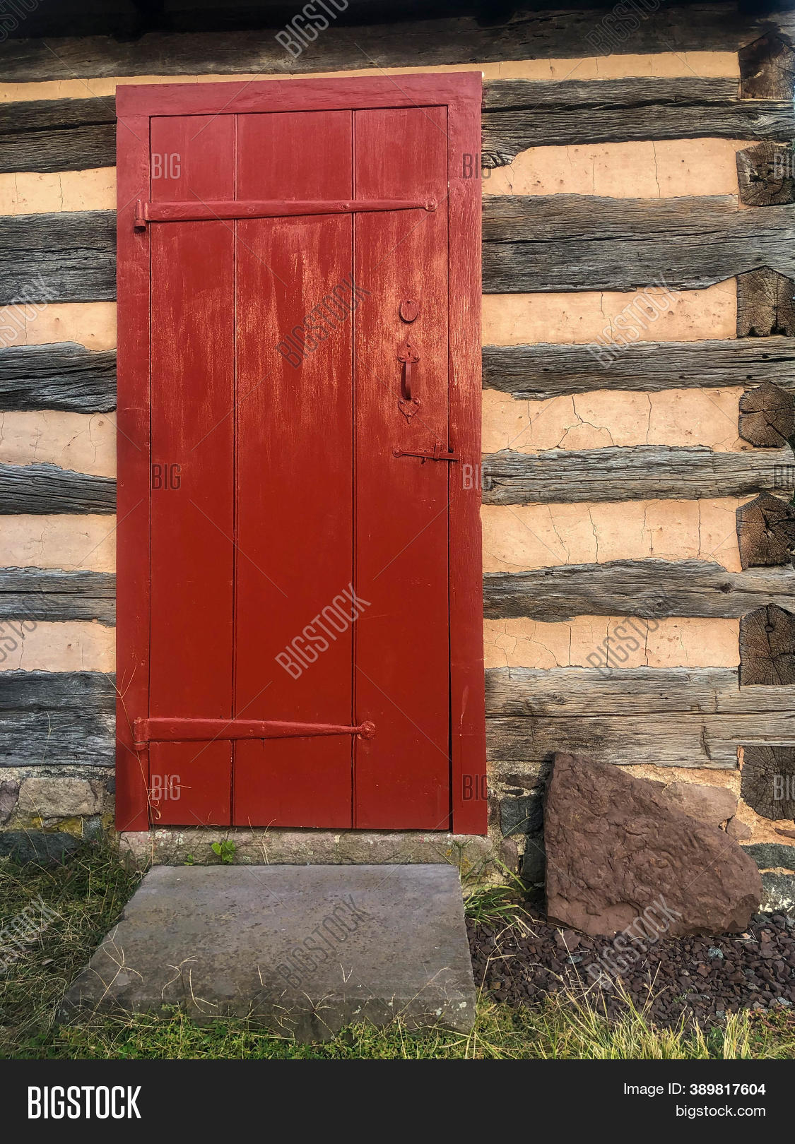 Red Wooden Door Long, Image & Photo (Free Trial) | Bigstock