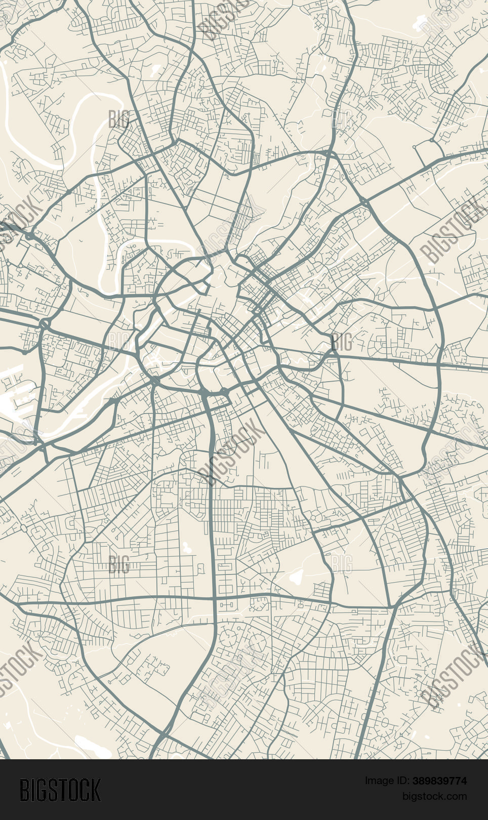 Detailed Map Vector & Photo (Free Trial) | Bigstock