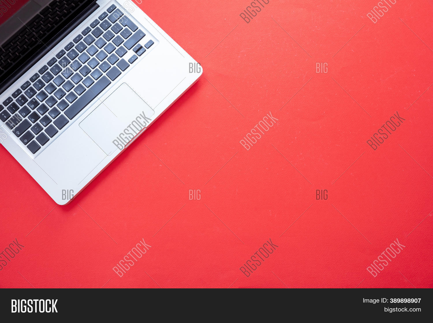 Computer On Red Color Image & Photo (Free Trial) | Bigstock