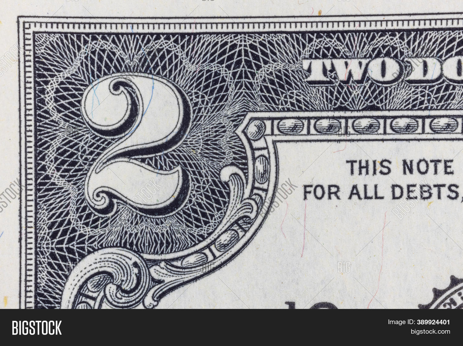Two Dollars Closeup On Image & Photo (Free Trial) | Bigstock