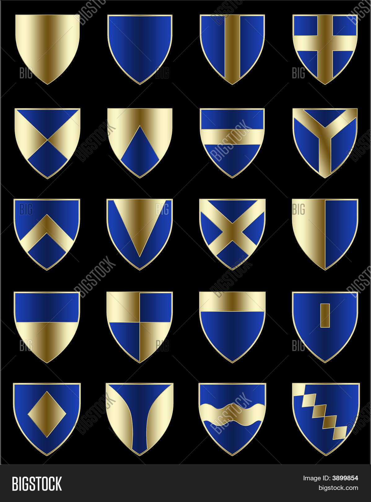 Golden Blue Shields Image & Photo (Free Trial) | Bigstock