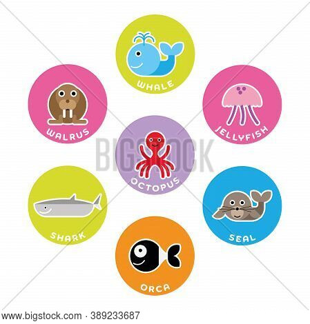 Sea Ocean Animals Vector & Photo (Free Trial) | Bigstock