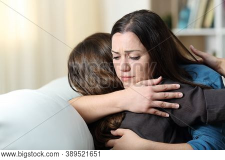 Sad Woman Hugging Image & Photo (Free Trial) | Bigstock