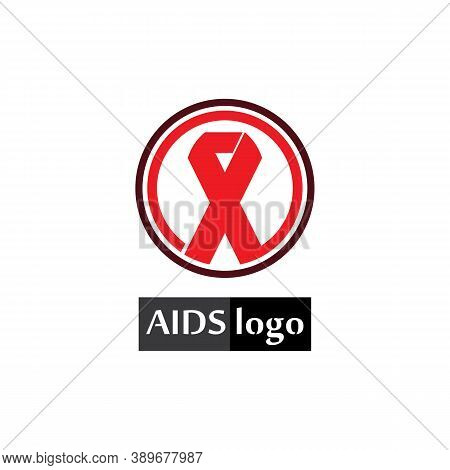 Aids Ribbon Logo Vector & Photo (Free Trial) | Bigstock