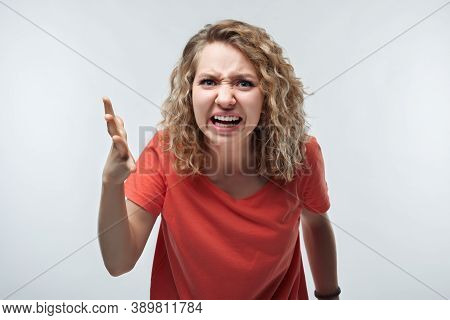 Angry Blonde Woman Image & Photo (Free Trial) | Bigstock