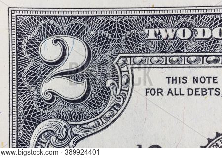 Two Dollars Closeup On Image & Photo (Free Trial) | Bigstock