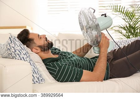 Man Fan Enjoying Air Image & Photo (Free Trial) | Bigstock