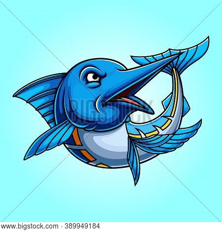 Blue Marlin Fish Vector & Photo (Free Trial) | Bigstock