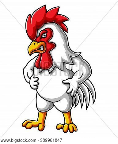 Angry Rooster Cartoon Vector & Photo (Free Trial) | Bigstock