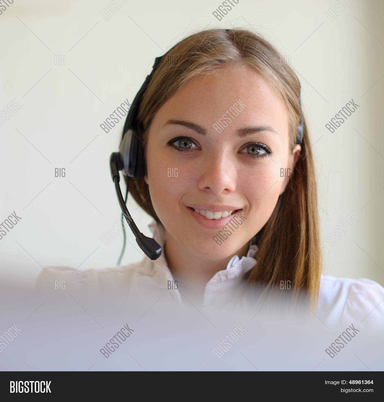 Portrait Girl Operator Image & Photo (Free Trial) | Bigstock