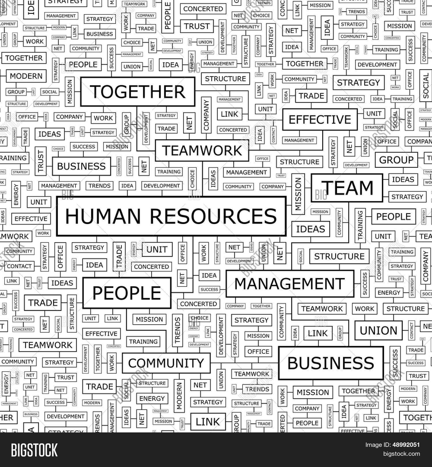HUMAN RESOURCES. Vector & Photo (Free Trial) | Bigstock