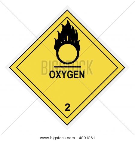 Oxygen Warning Label Image & Photo (Free Trial) | Bigstock