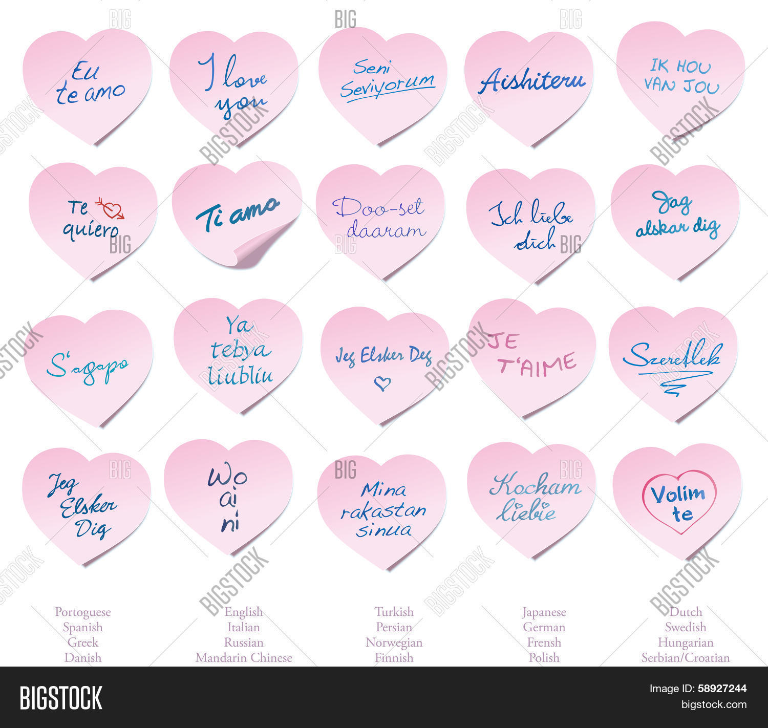 Love You Post- Vector & Photo (Free Trial) | Bigstock