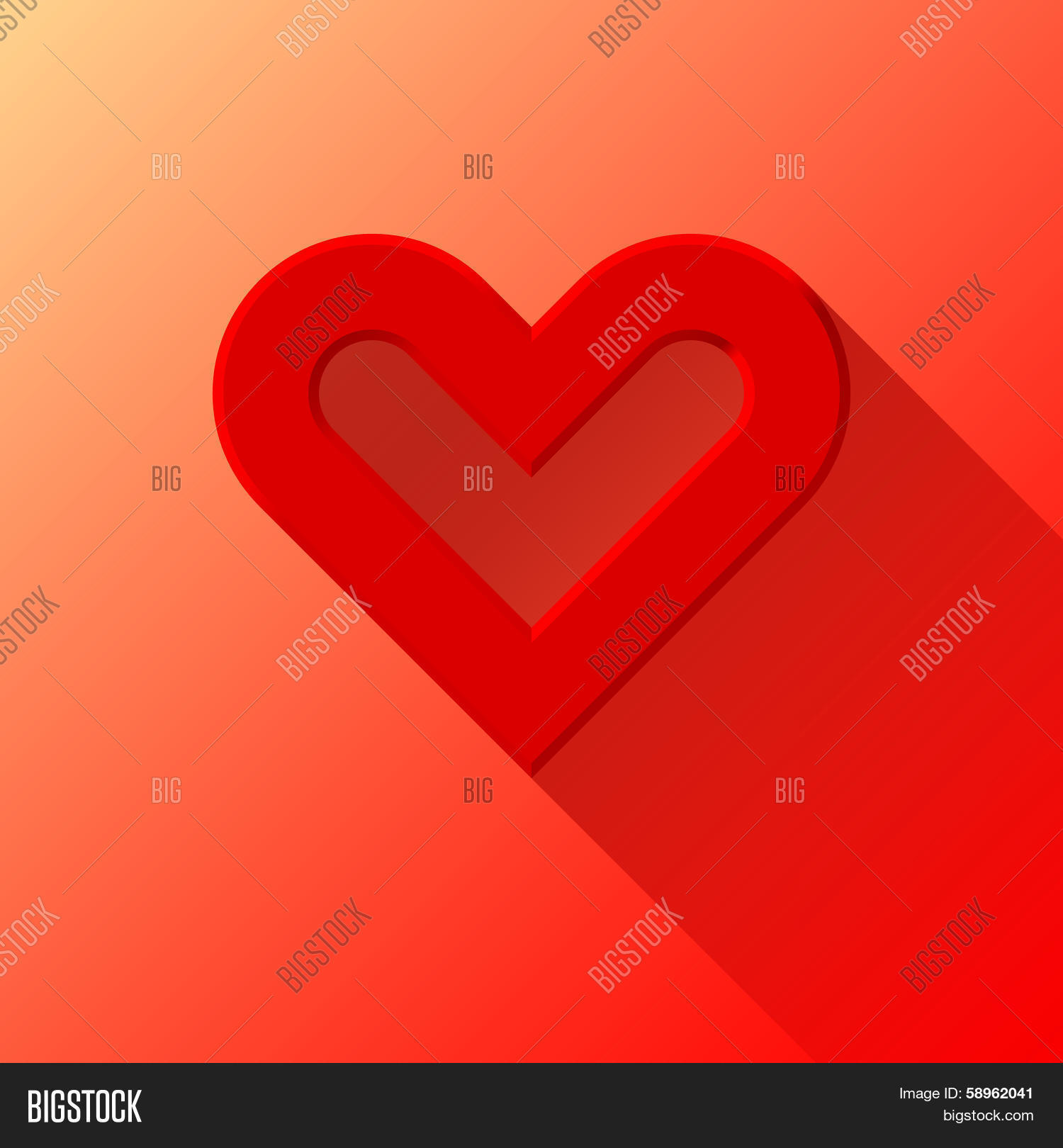Red Abstract Heart Vector & Photo (Free Trial) | Bigstock