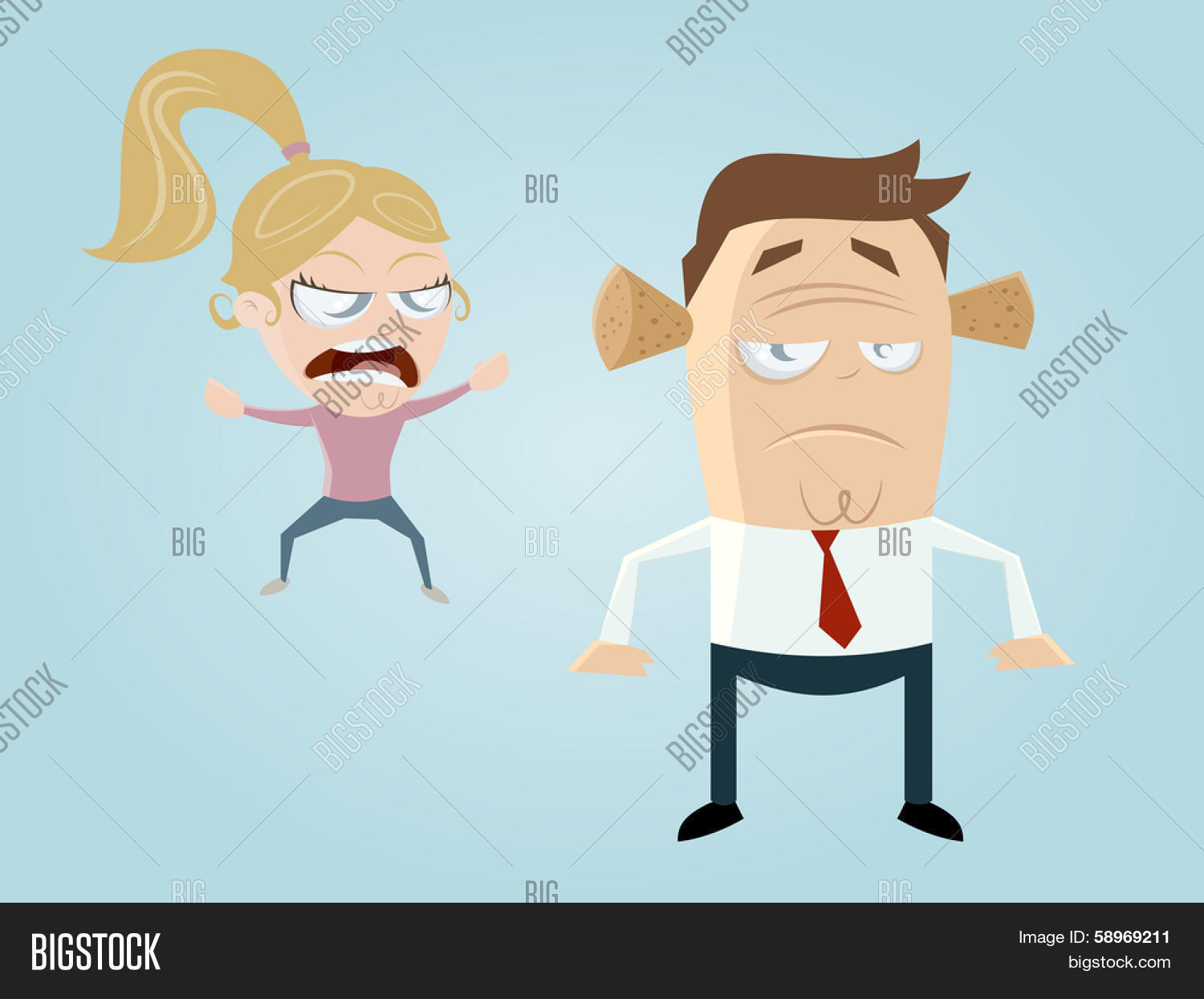 Complaining Cartoon Vector & Photo (Free Trial) | Bigstock