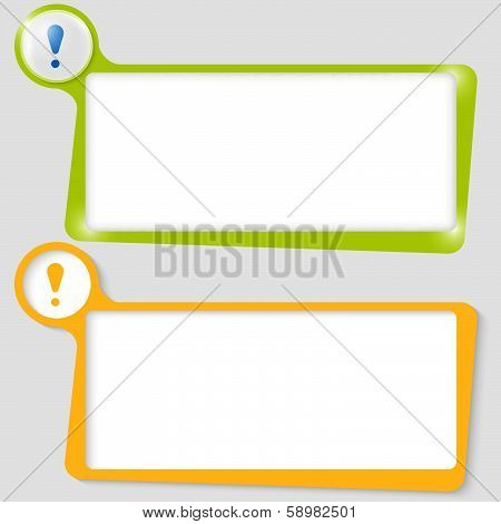 Set Two Text Boxes Vector & Photo (Free Trial) | Bigstock