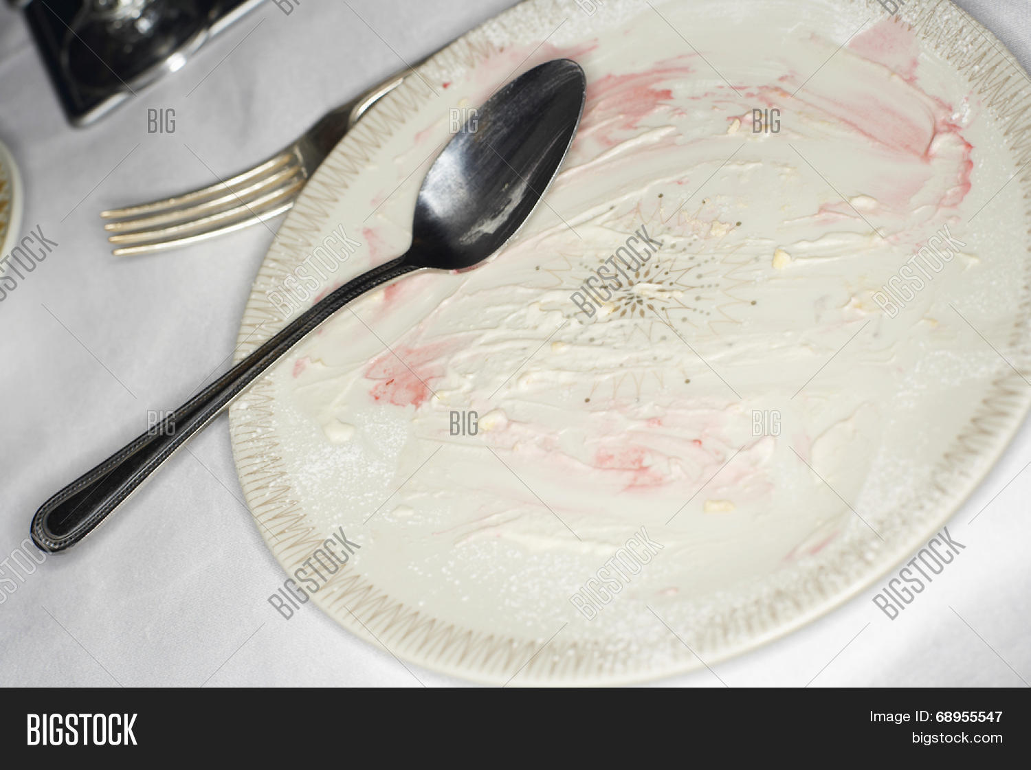Dirty Plate Silverware Image & Photo (Free Trial) | Bigstock